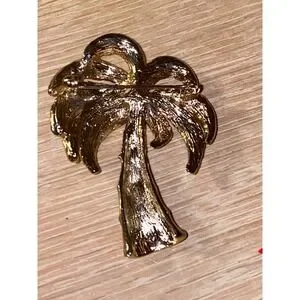 Jewelry | Palm Tree Brooch Gold Tone Pin Resort Tropical Beach Cruise ...